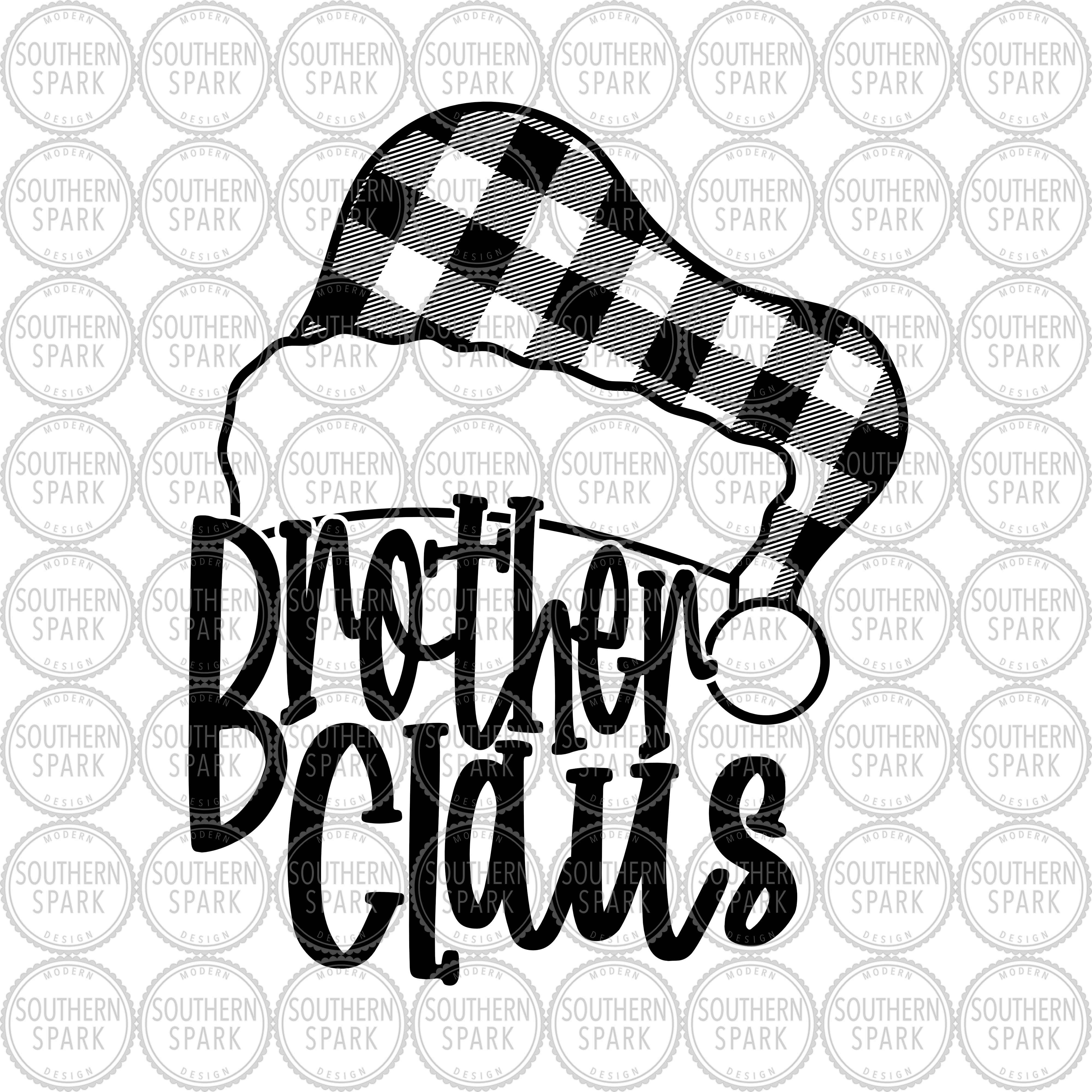 Brother Claus SVG / Christmas SVG / Santa Hat SVG / Santa Claus / Chil ...
